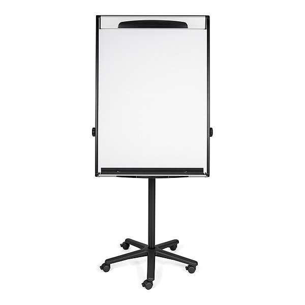 Mastervision 78"x30" Steel Dry Erase Board, Black Frame EA48062119 | Zoro