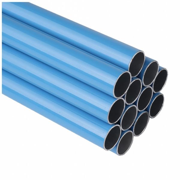 Fastpipe CompressedAir Aluminum Pipe, 1", Blue, PK12 F2863-12 | Zoro