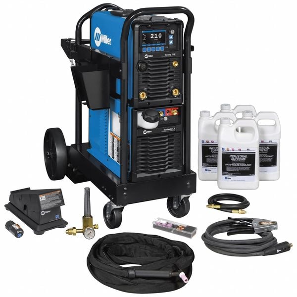 Miller Electric TIG Welding Package, 210A, Blue 951936 | Zoro