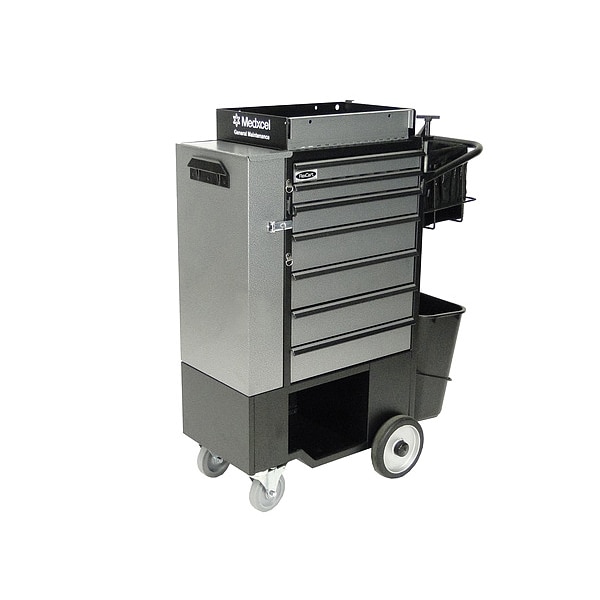 Flexcart Gen. Maintenance Cart, Black, Medxcel FC-100MDXL-GM-NT | Zoro