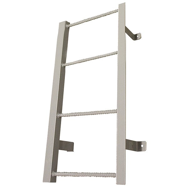 Cotterman 3 ft 8 in Overall H, Fixed Ladder, Steel, 4 Steps, Side Step ...