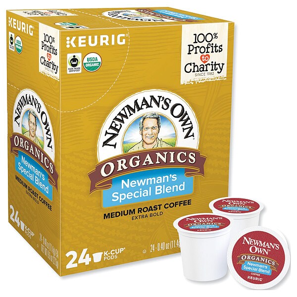 Newmans Own Organics Coffee, Special Extra Bold, 0.4 oz., PK96 4050 | Zoro