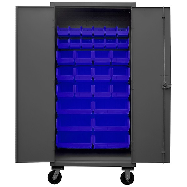 Durham Mfg Super Duty Bin Cabinet, 36 in W, 80 in H, 24" D, 30 Bins ...