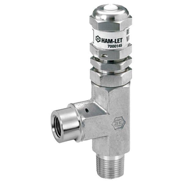 Ham-Let Relief Valve, Stainless Steel, 1 57/100" L H-985-SS-N-1/4-SL | Zoro