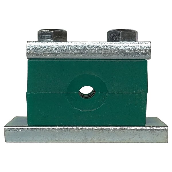 Zsi Vibration-Damping Pipe Clamp, 1 7/8" H HM3008SGRG | Zoro