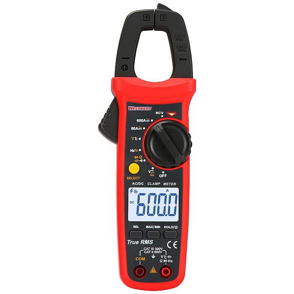Westward Digital Clamp Meter, 600A, 60 Ohms 800HC3 | Zoro