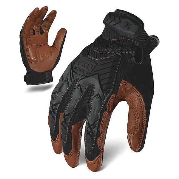 Ironclad Performance Wear Impact Mechanics Glove, Black/Brown, XL, PR ...