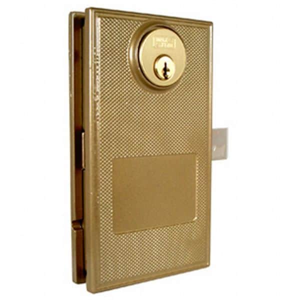 Ez Wire Swing Door Lock, Bolt-On, Steel, Gold H1031 | Zoro