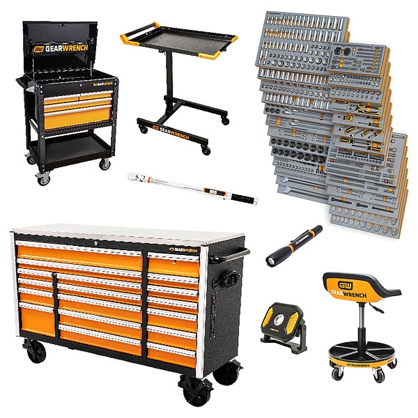 Gearwrench 1268 Piece MEGAMOD Master Mechanics Tool Set in Premium ...
