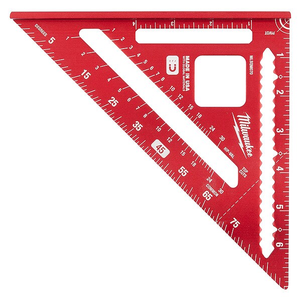Milwaukee Tool 7 in. Magnetic Rafter Square MLSQM070 | Zoro