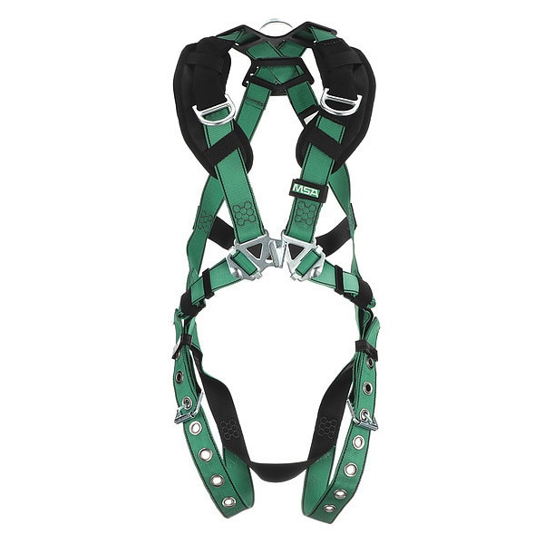 Msa Safety V-FORM Full Body Harness, XS, 400 lb., Quick-Connect Chest ...