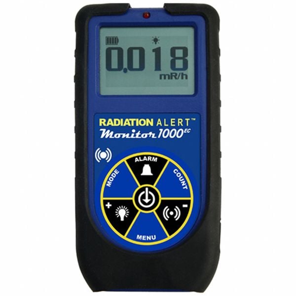 Radiation Alert Rad Surv Mtr, 0.01to10000uSv/hr, Digital M1000 EC | Zoro
