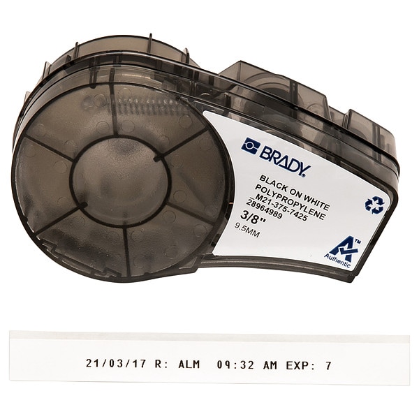 Brady Label, Black/White, Labels/Roll: Continuous M21-375-7425 | Zoro