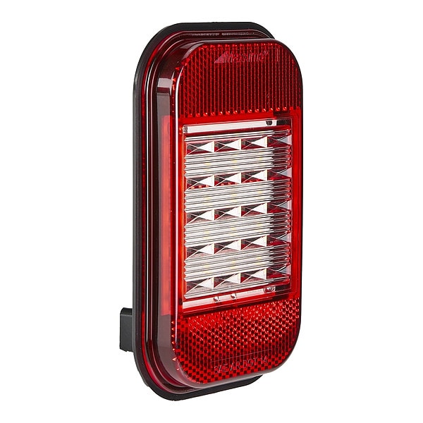 Maxxima Back-Up Light, Red, Rectangular, 0.5 A M42214 | Zoro