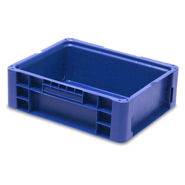 Ssi Schaefer Straight Wall Container, Blue, Polypropylene, 12 in L, 0. ...