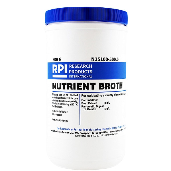 Rpi Nutrient Broth, 500g N15100-500.0 | Zoro