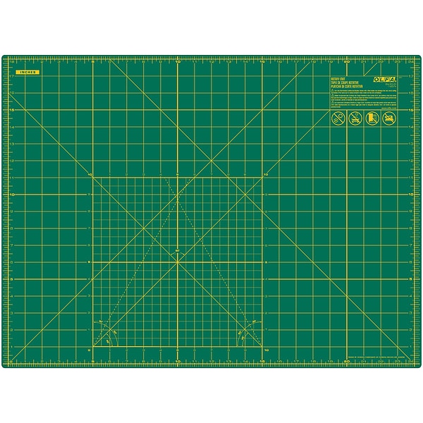 Olfa Cutting Mat, Green, L.N. 24'', W.N. 18'' RM-SG-01 | Zoro
