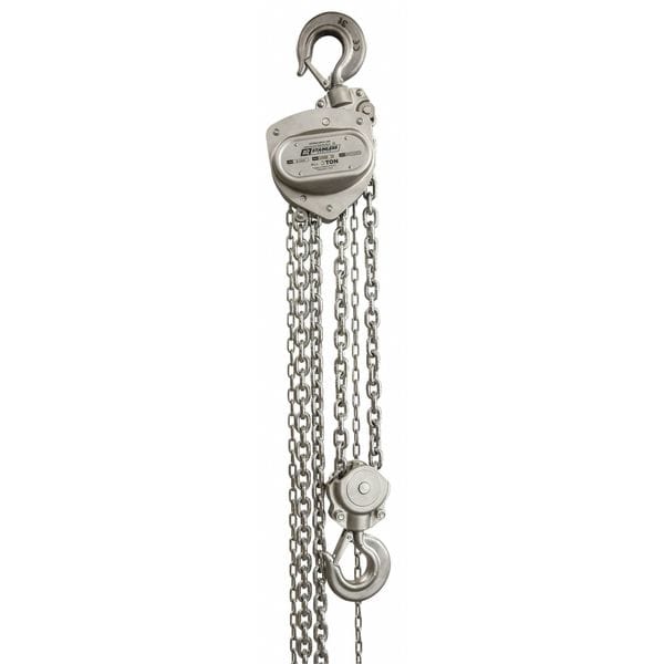 Oz Lifting Products Stainless Steel Chain Hoist OZSS030-10CH | Zoro