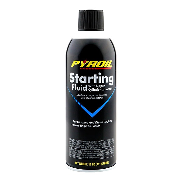 Pyroil Starting Fluid, Aerosol Can, 11 oz, Diesel Engines/Gasoline ...