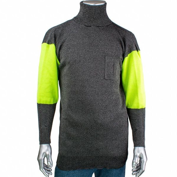 Kut Gard Cut and Abrasion Resistant Pullover, Hi-Vis Sleeves, 4 in ...
