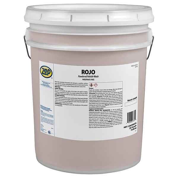 Zep Vehicle Wash, Truck and Trailer Wash, 35 lb, Contains Butyl 278733 ...