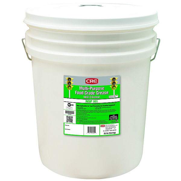 Crc 35 lb. White Multi-Purpose Food Grade Grease Pail SL35605 | Zoro