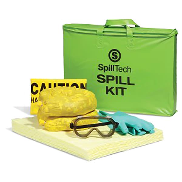 Spilltech HazMat Tote Spill Kit, 5 gal, Drum, Green SPKHZ-GTOTE | Zoro