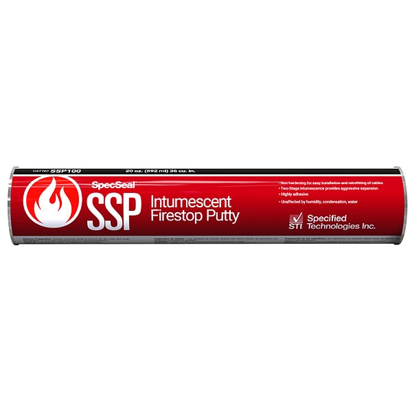 Sti Fire Barrier Putty, 36 Cu In., Red SSP100 | Zoro