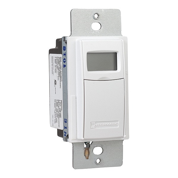 Intermatic Timer, Digital, 120/277VAC, 15A, Wall Switch ST01 | Zoro