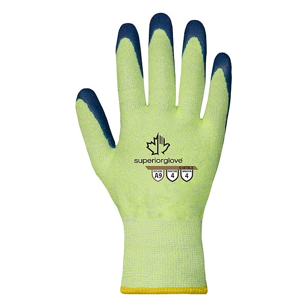 Superior Glove Cut-Resistant Gloves, A9 Cut Level, 18 ga, 6 S18TXLX-6 ...