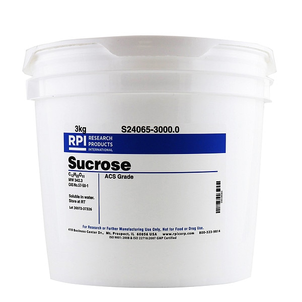 Rpi Sucrose, ACS Grade, 3kg S24065-3000.0 | Zoro