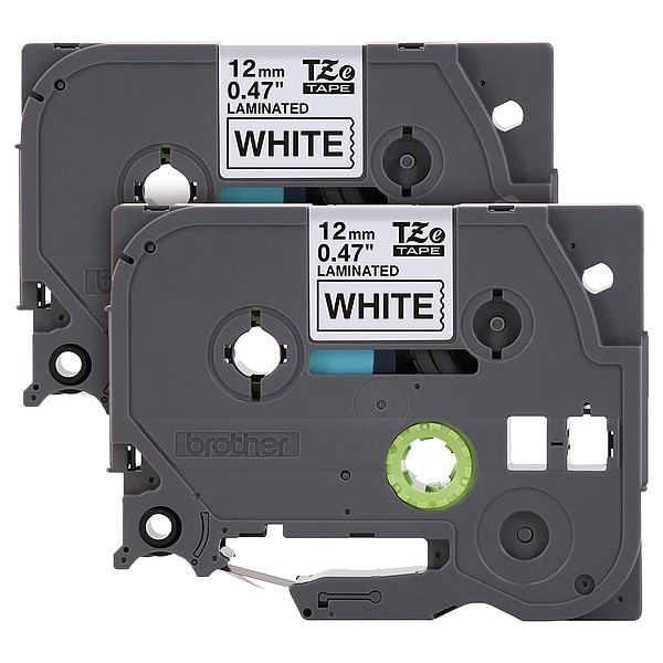 Brother Labels, White, 26 13/64 ft L TZe2312PK | Zoro