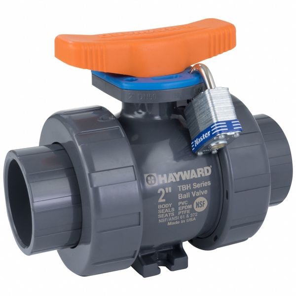 Hayward Flow Control Manual 2-Way Ball Valve, True-Union, PVC ...