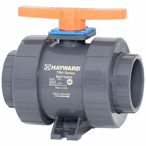 Hayward Flow Control Manual 2-Way Ball Valve, True-Union, PVC ...