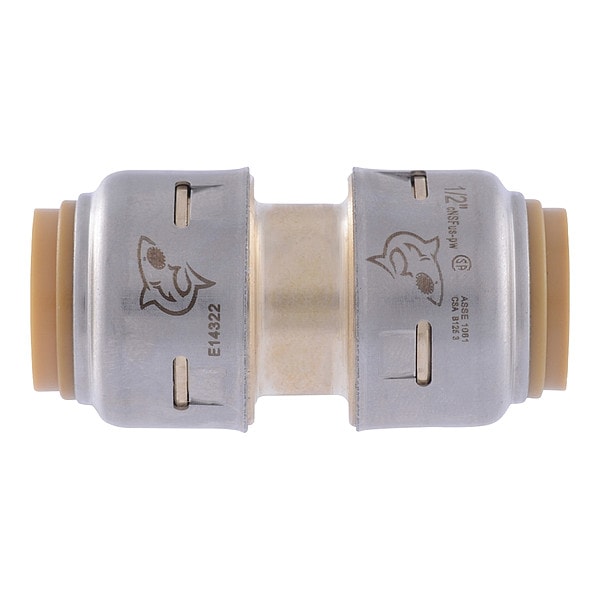 Sharkbite Strt, Brass, Push-Fit1/2", Push-Fit1/2" UR008 | Zoro
