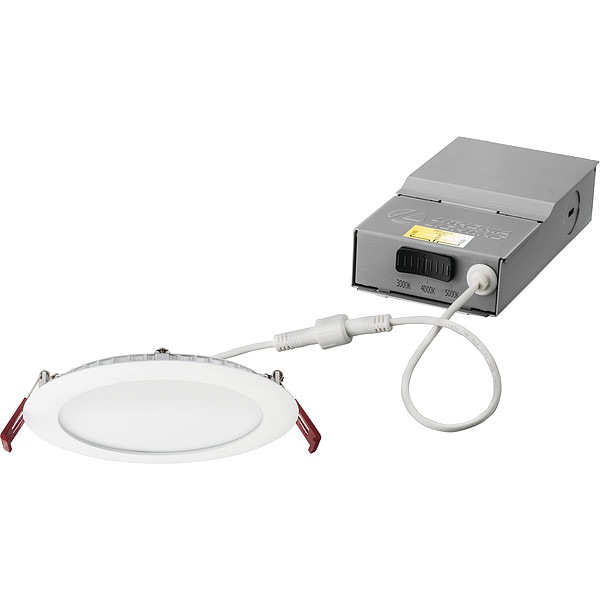 Lithonia Lighting LED Downlight, 6" Size, 14 W, 120 to 277V WF6 LED ...