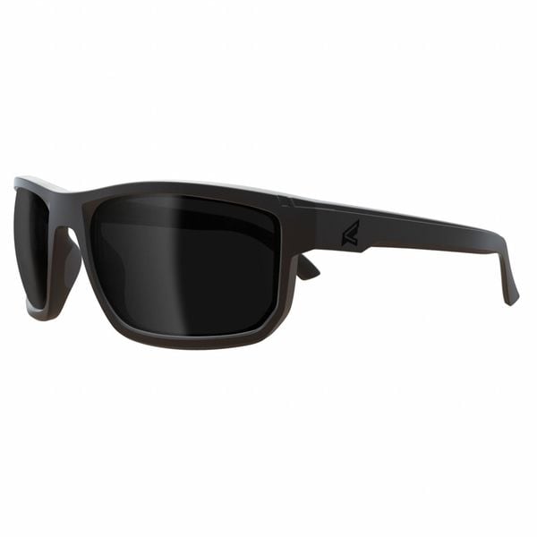Edge Eyewear Defiance, Safety Glasses Anti-Fog, Smoke Lens, Black Frame ...