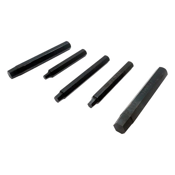 Quick Outs Screw Extractor Set, Hex Drive, (5) Pieces ZEXTB-SET14-58 | Zoro