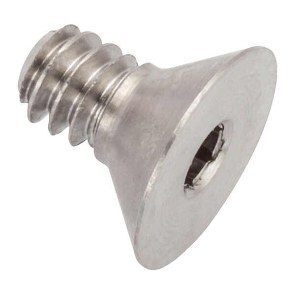 Zoro Select #6-32 Socket Head Cap Screw, Flat, Plain 18-8 Stainless ...