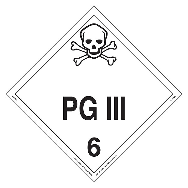 Labelmaster DOT Container Placard, Vinyl, PK25 Z-EZ32R | Zoro