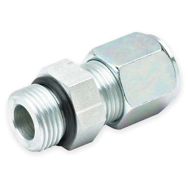 Parker 3/8" Compression x Male SAE-ORB 316 SS Straight Connector 6 F5BU ...