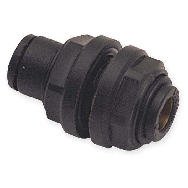 Legris Push-Fit Union Fitting, 6mm Tube Size, Fiberglass-Reinforced Nylon, Black, 10 PK 3116 06 ...