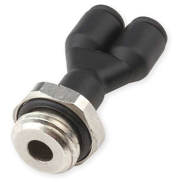 Legris Push-Fit Wye Fitting, 6mm Tube Size, Fiberglass-Reinforced Nylon ...