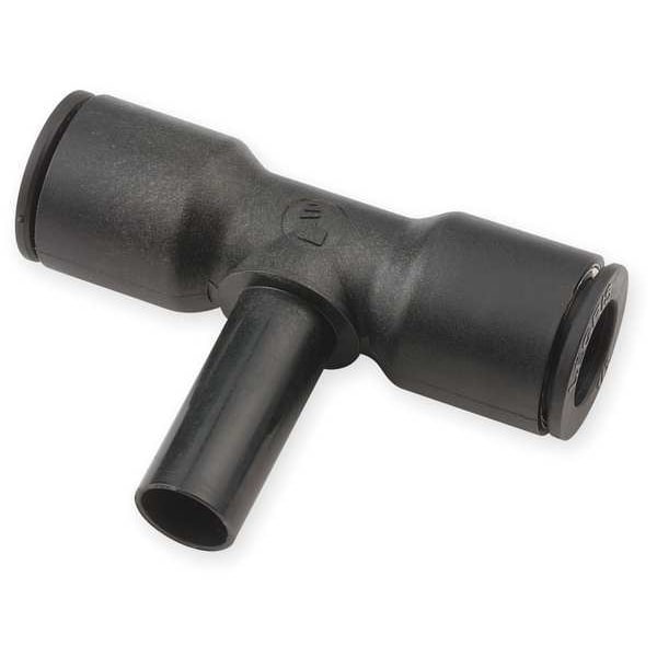Legris Push-Fit Tee Fitting, 1/4 in Tube Size, Brass, Fiberglass ...