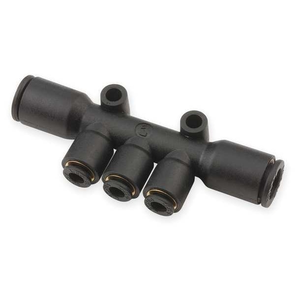Legris Multiple Tee, 8mm x 6mm Tube Size, Nylon, Black, 10 PK 3304 08 ...