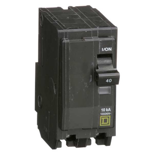 SQUARE D 40A, 2 pole Miniature Circuit Breaker, QO, 120/240V AC, - QO240