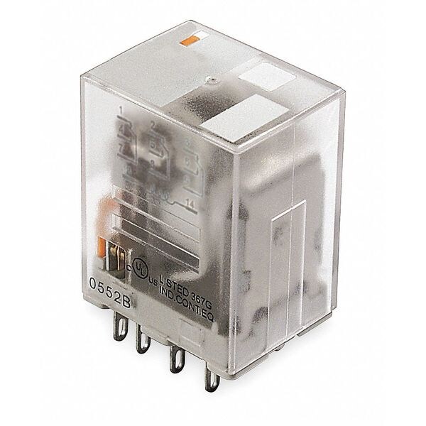 Dayton Plug-In Relay, 12VDC Coil Volts, Square, 11 Pin, 3PDT 1EHL8 | Zoro