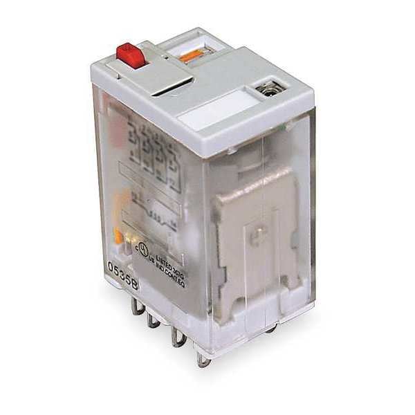 Dayton Plug-In Relay, 12VDC Coil Volts, Square, 14 Pin, 4PDT 1EHT2 | Zoro
