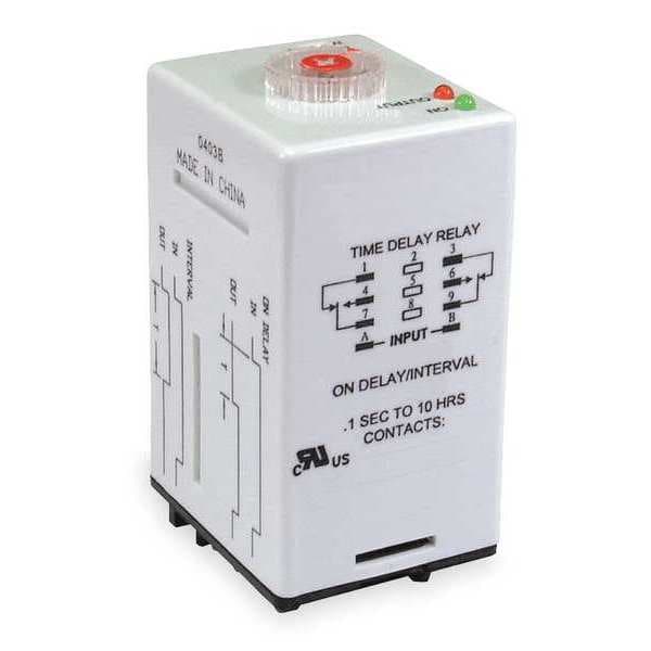 Dayton Time Delay Relay, 24VAC/DC, 12A, DPDT 1EJP1 | Zoro