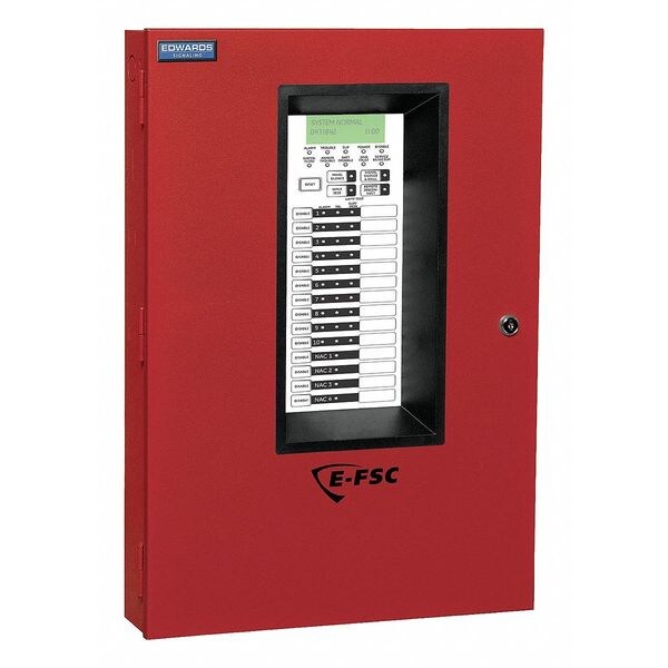 Edwards Signaling Alarm Control Panel, 3 Zone, Red E-FSC302R | Zoro